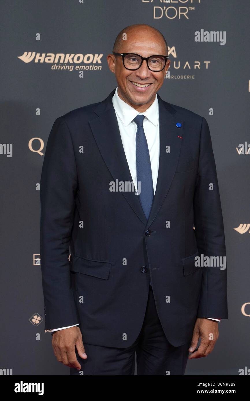 Philippe Diallo, president of the French Football Federation, arrives ...