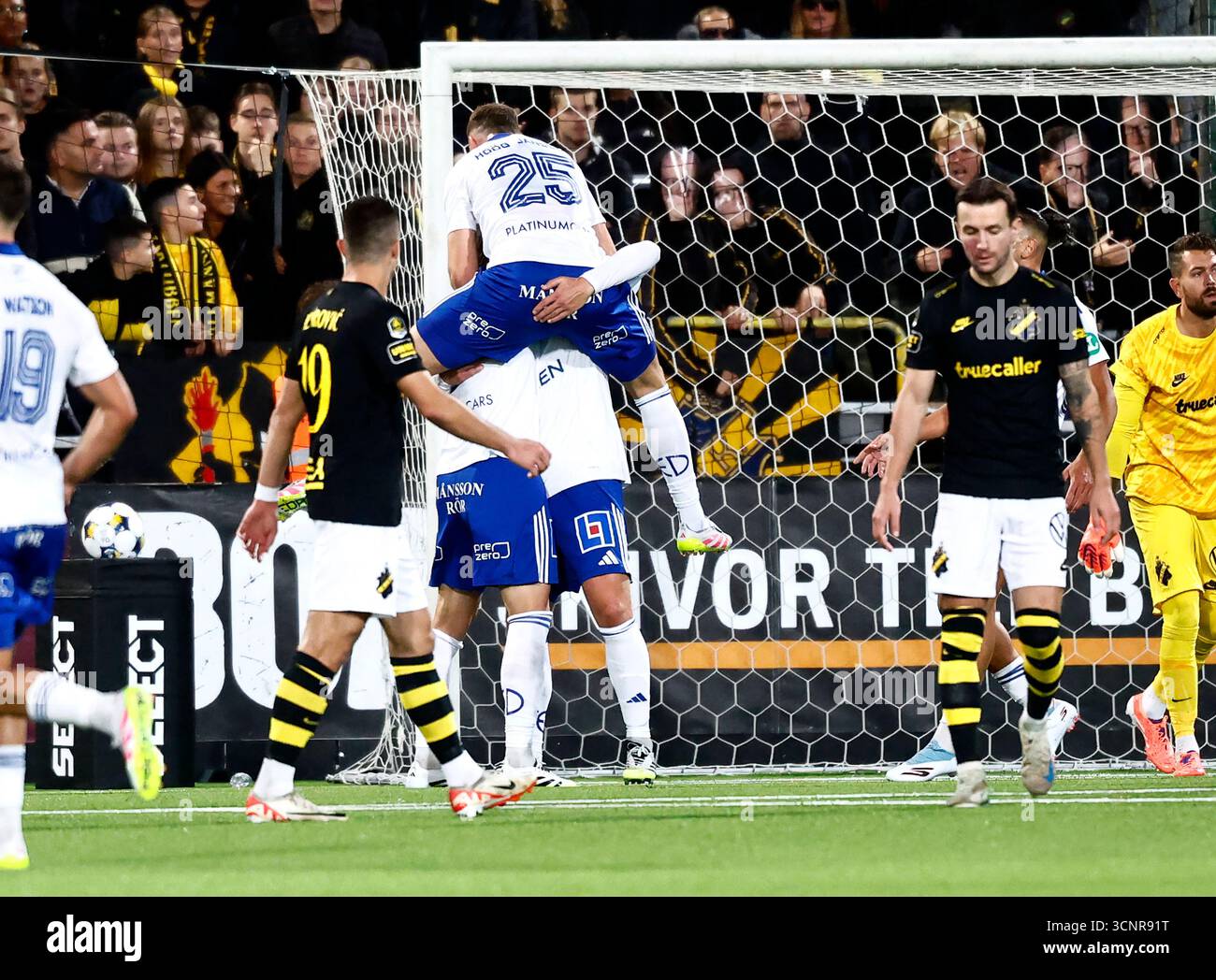 NORRKÖPING, SVERIGE 20250922Norrköpings Alexander Fransson jublar efter ...