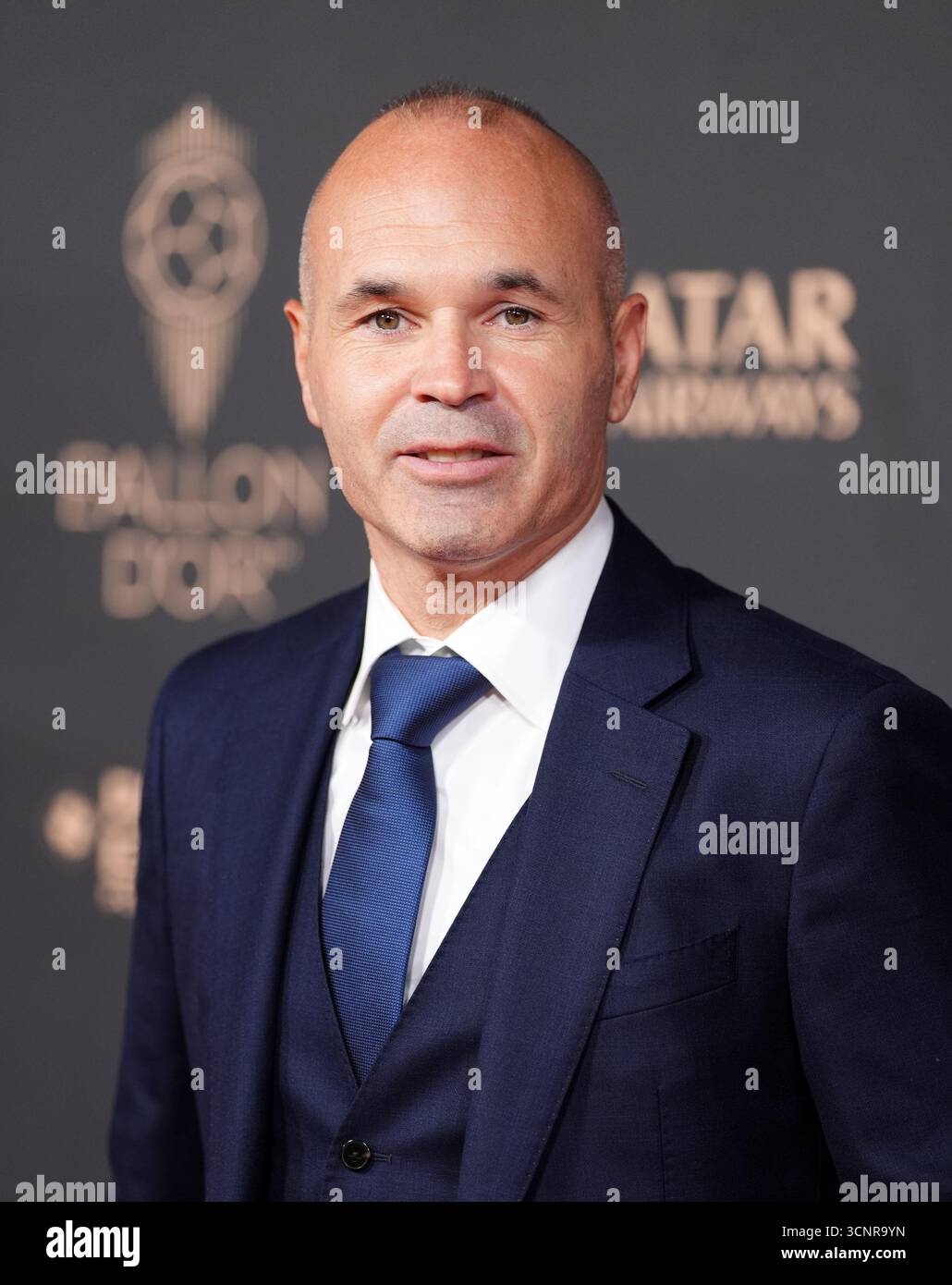 Andres Iniesta arriving at the Ballon d'Or awards ceremony 2025, at the ...