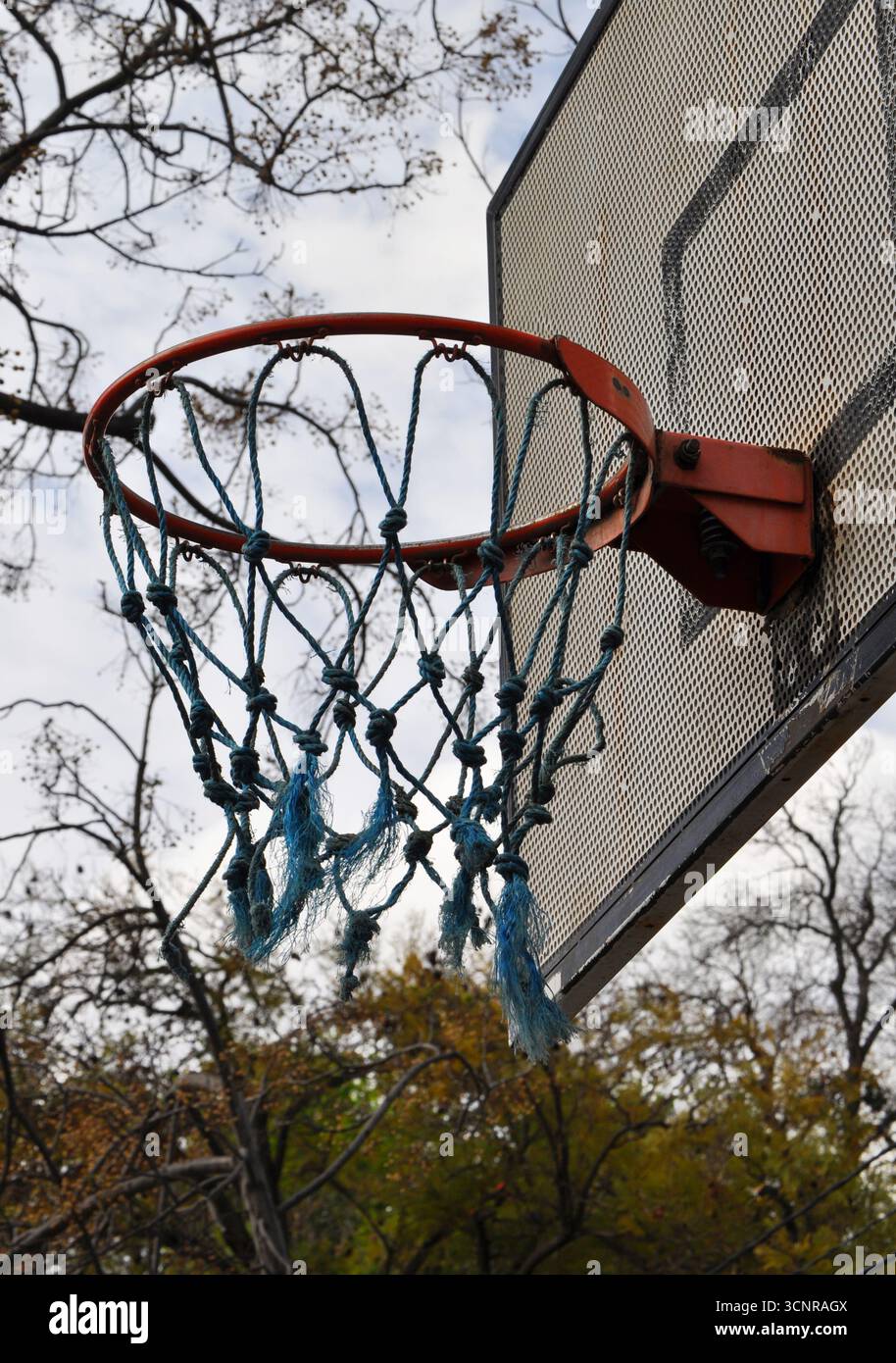 Old basketball hoop in a natural setting Stock Photo - Alamy