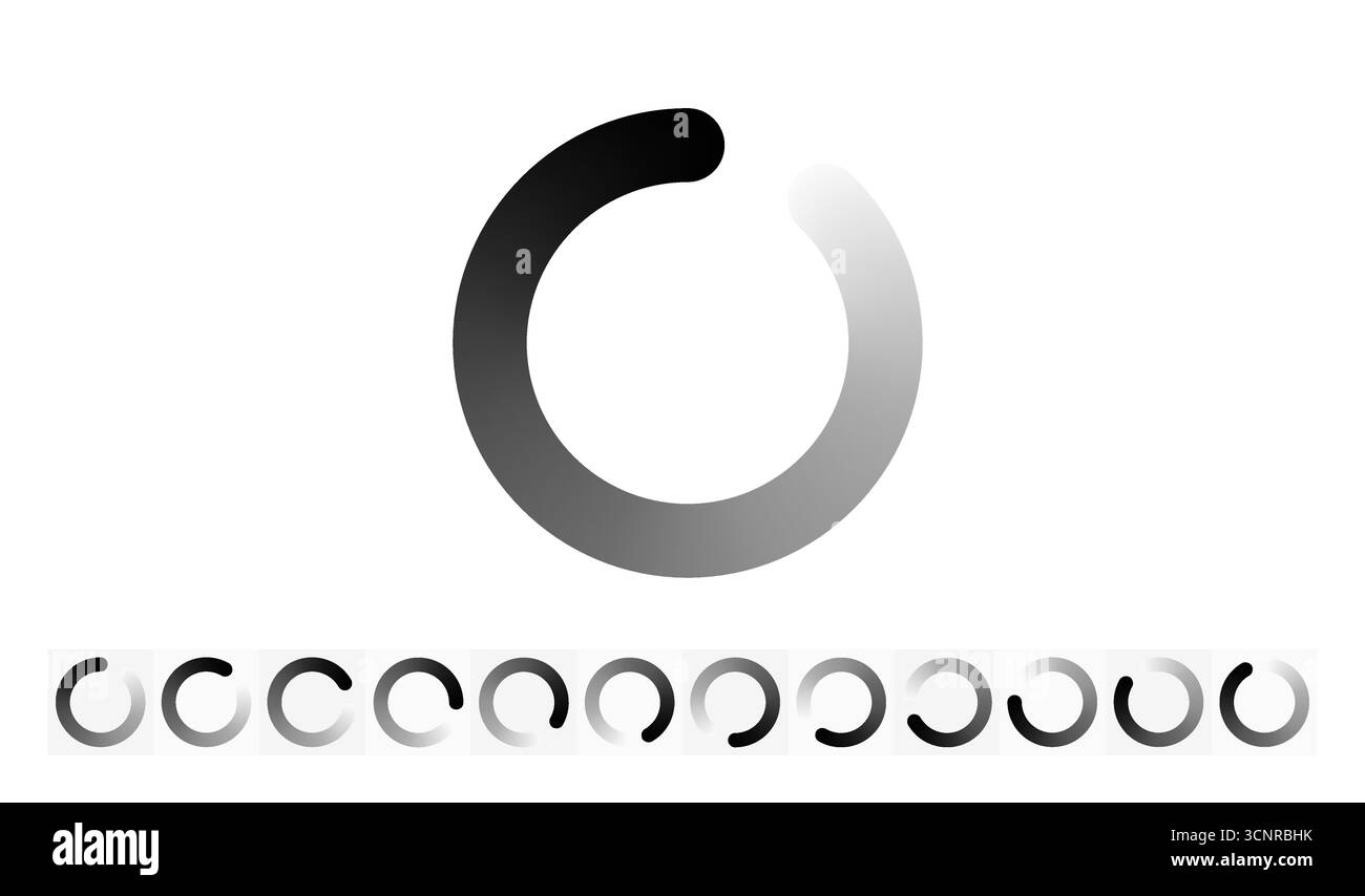 Digital button animation Cut Out Stock Images & Pictures - Alamy