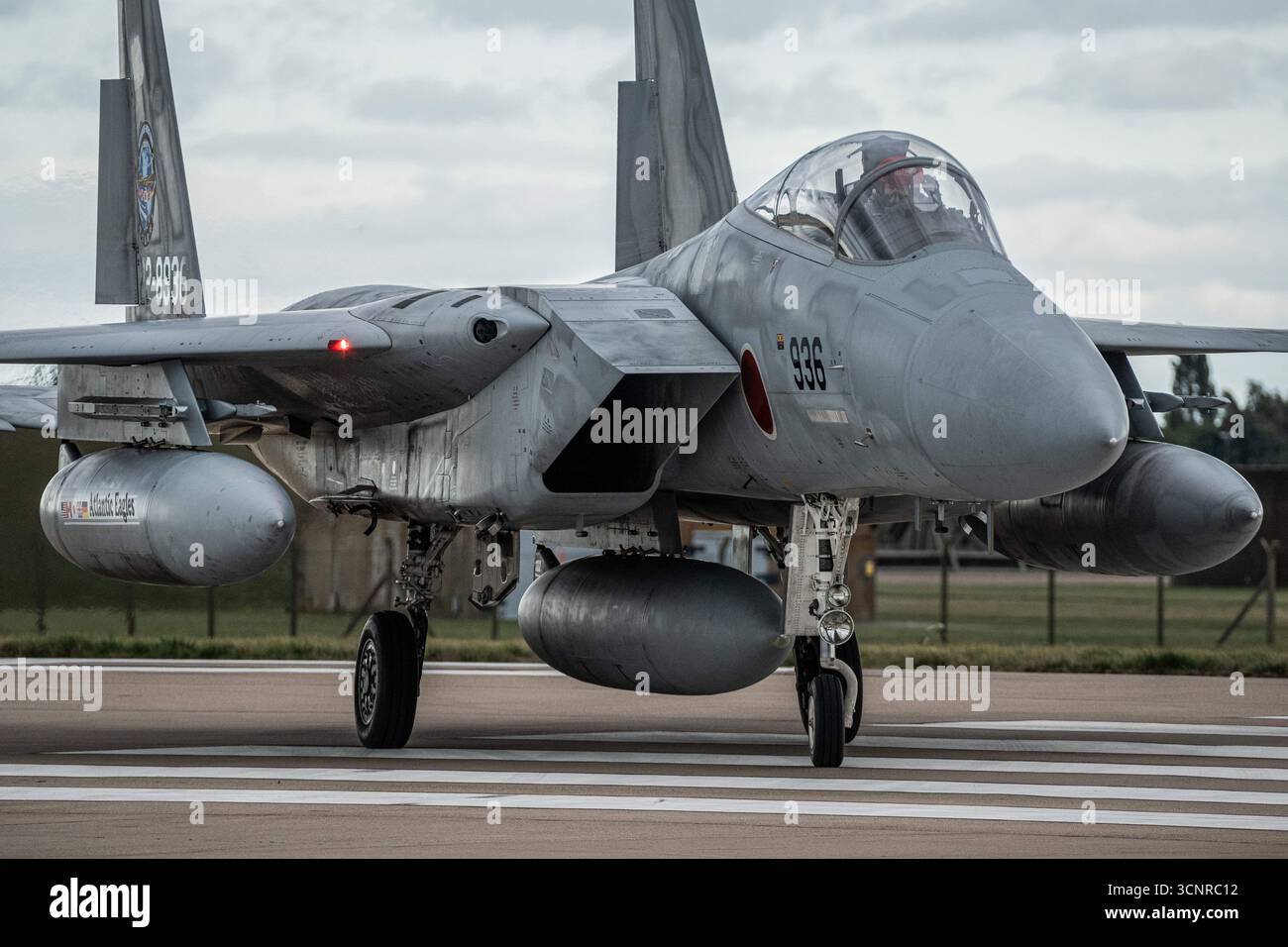 The Japan Air Self-Defense Force McDonnell Douglas F-15’s lands as ...