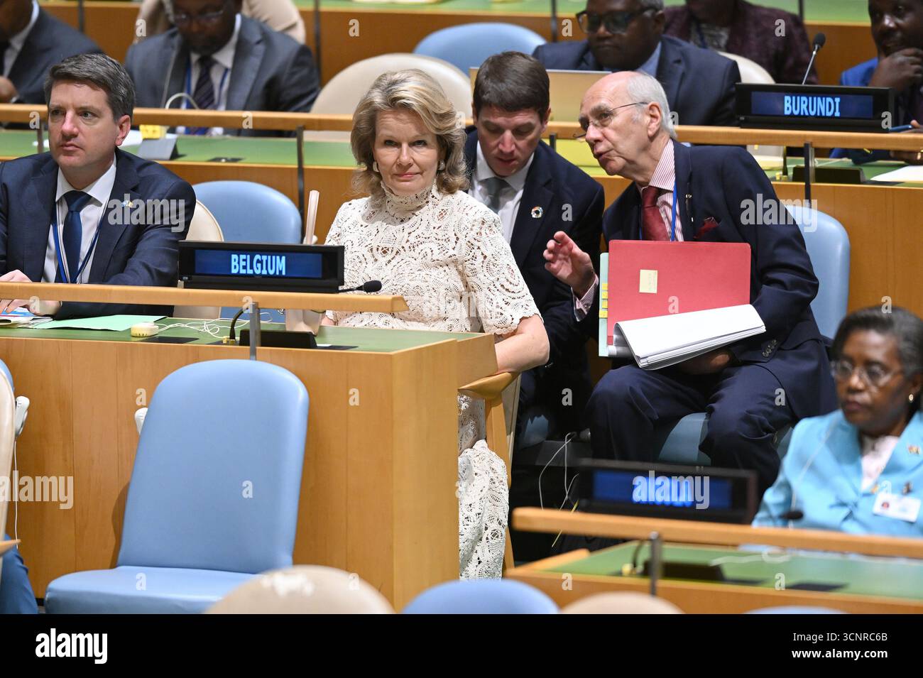 Queen Mathilde of Belgium seemed inside the United Nations General ...