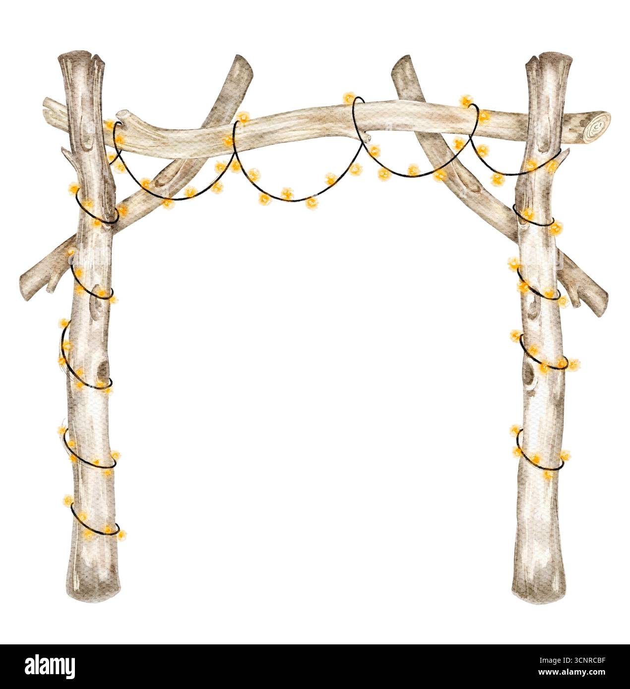 Rustic style wedding ceremony decor Cut Out Stock Images & Pictures - Alamy