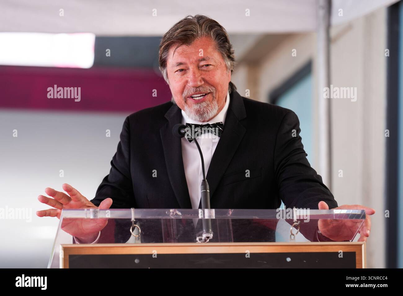 Ross Shafer speaks during a ceremony honoring Bill Nye with a star on ...