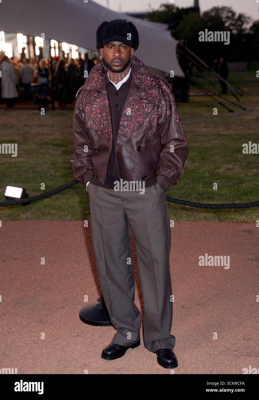 Skepta arriving for the Burberry show in Perks Field, London Fashion ...