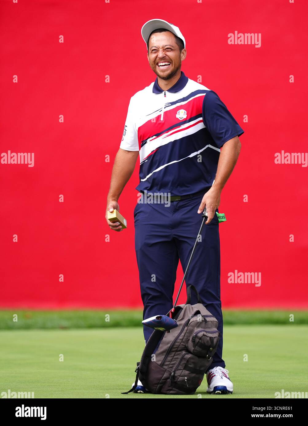 USA's Xander Schauffele during a practice round at the Bethpage Black ...