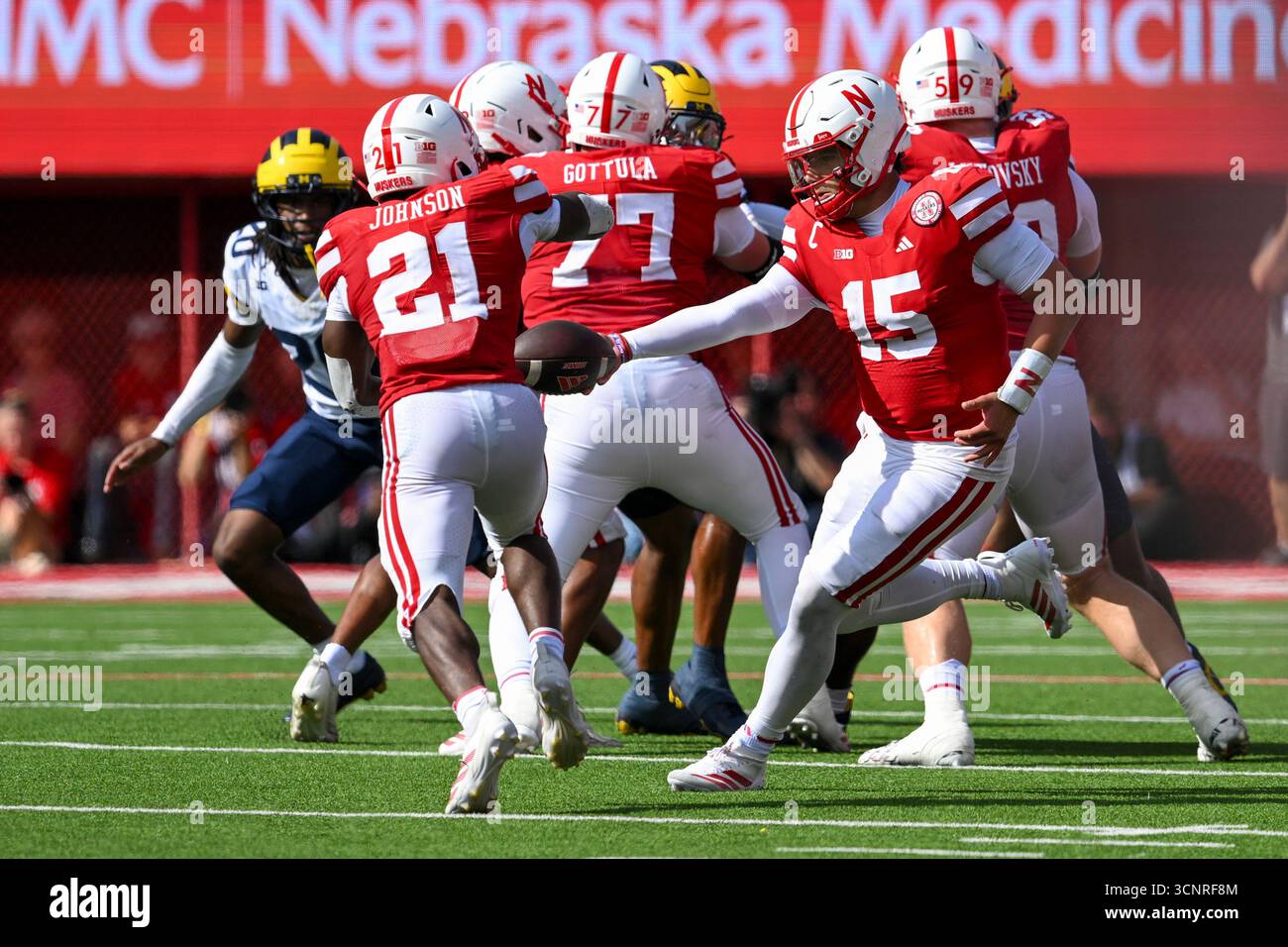 LINCOLN, NE - SEPTEMBER 20: Nebraska quarterback Dylan Raiola (15 ...