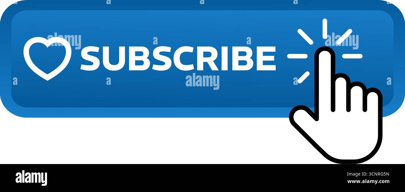 Follow subscribe button cursor hi-res stock photography and images - Alamy