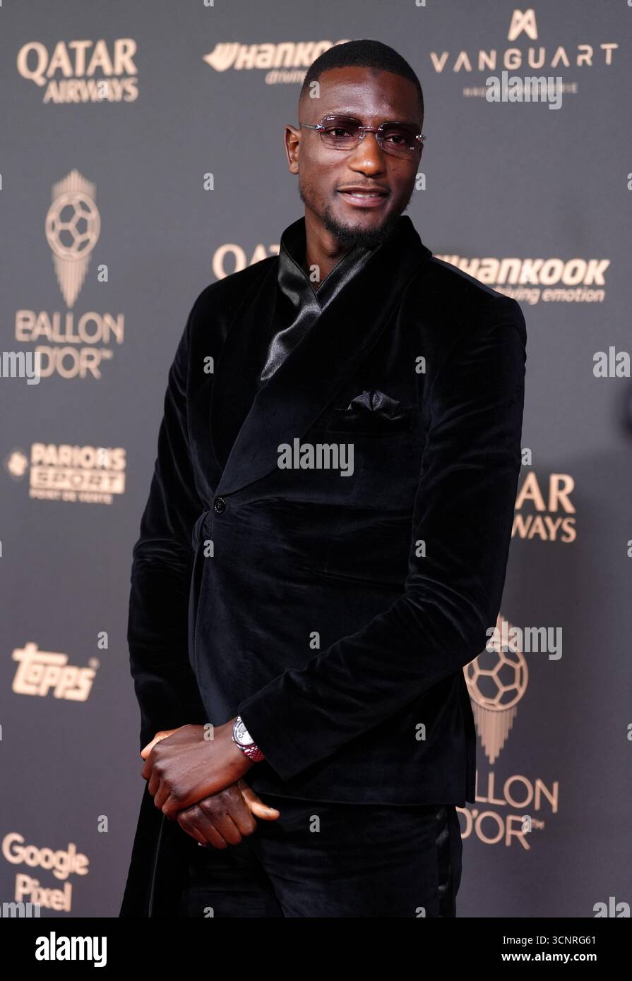 Serhou Guirassy arriving at the Ballon d'Or awards ceremony 2025, at ...
