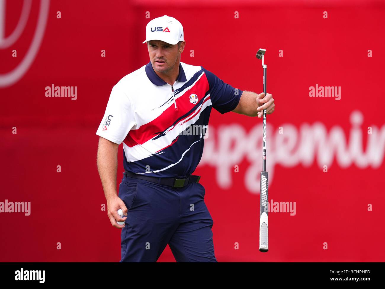 USA's Bryson DeChambeau during a practice round at the Bethpage Black ...