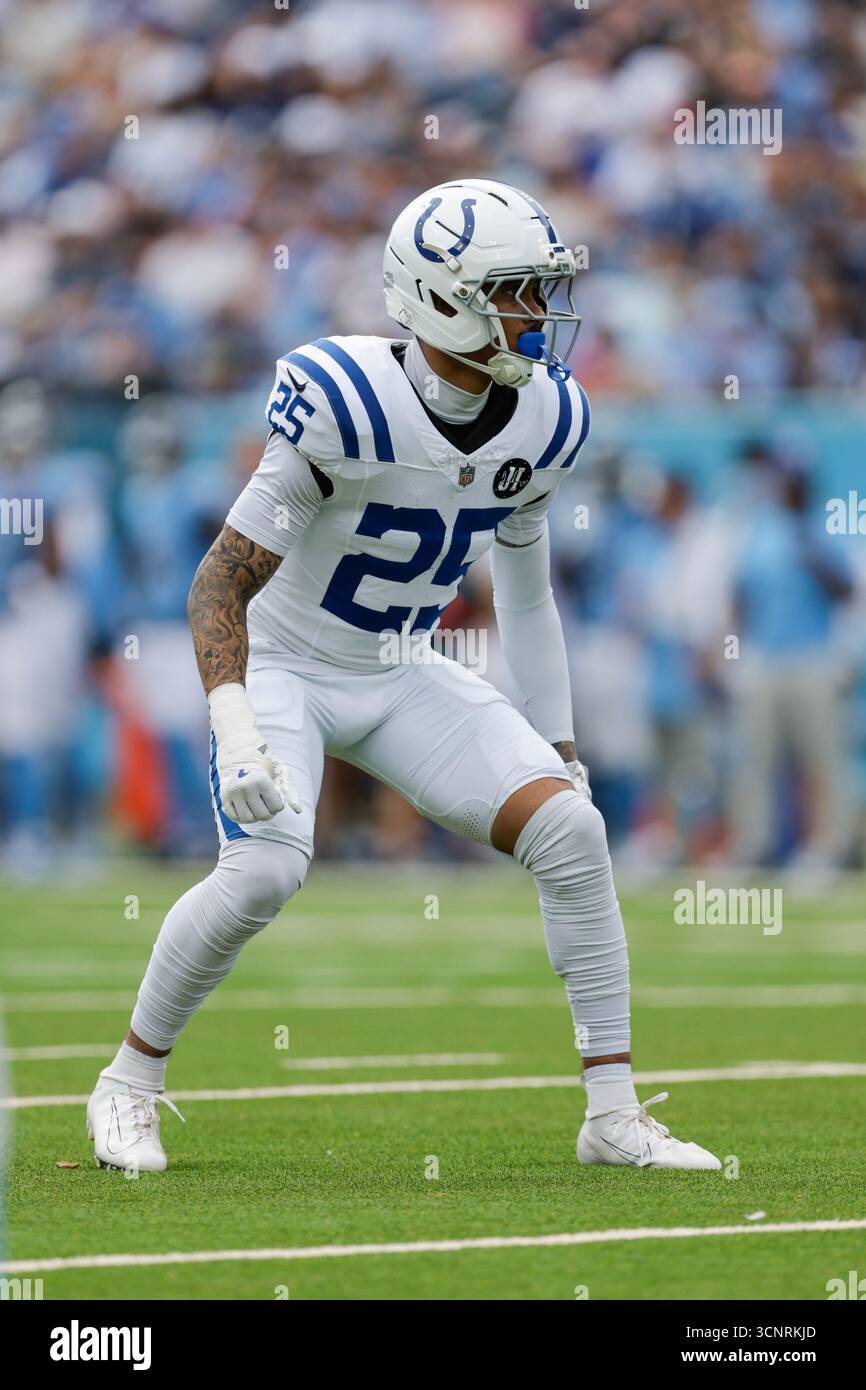 Indianapolis Colts safety Rodney Thomas II (25) defends during the ...