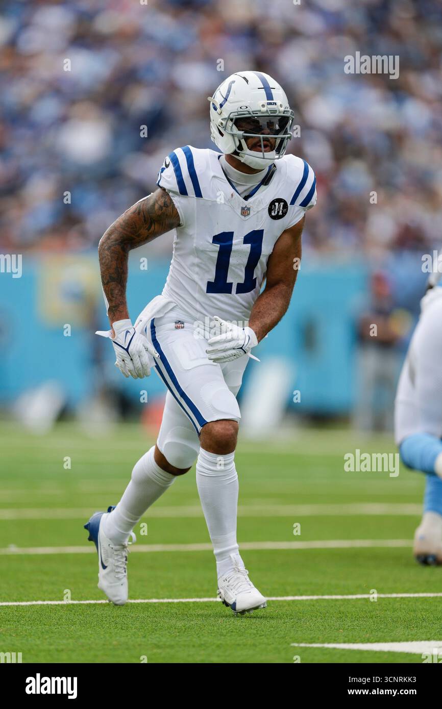 Indianapolis Colts wide receiver Michael Pittman Jr. (11) runs a route ...