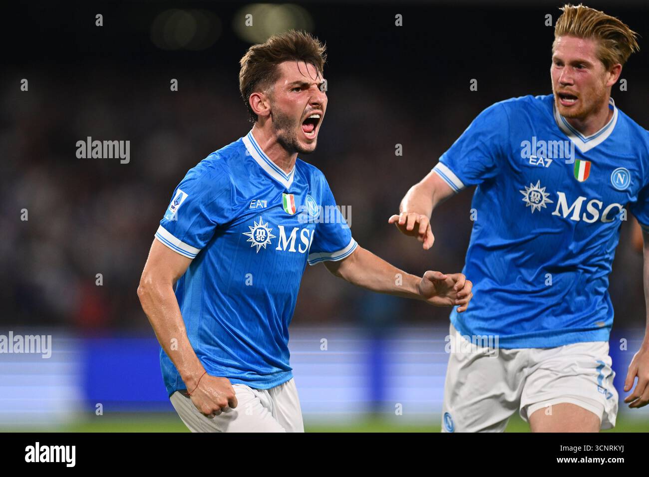 Billy Gilmour of S.S.C. Napoli celebrates after scoring the goal of 1-0 ...