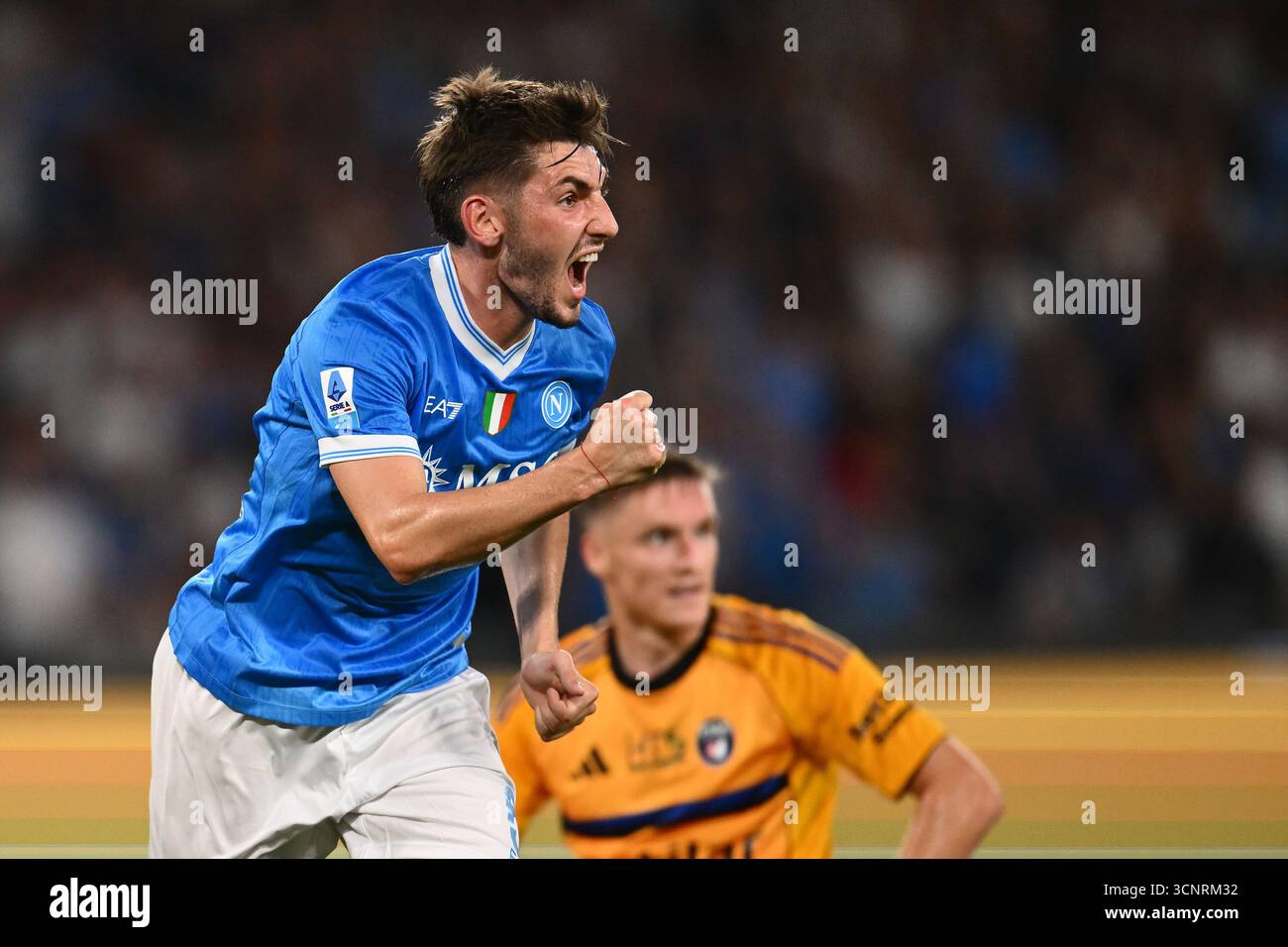 Billy Gilmour of S.S.C. Napoli celebrates after scoring the goal of 1-0 ...