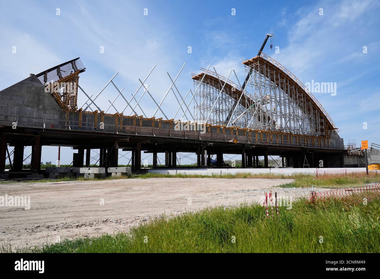 FILE - The Tied Arch Bridge construction site, which will take high ...