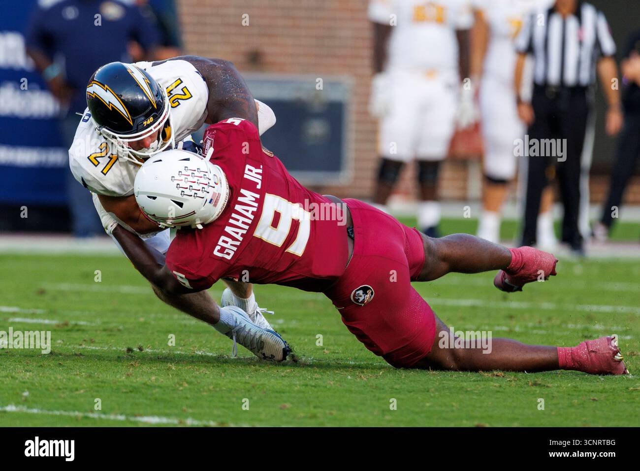 Florida State linebacker Omar Graham Jr. (9) tackles Kent State running ...