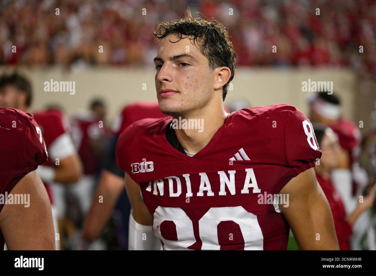 BLOOMINGTON, IN - SEPTEMBER 20: Indiana Hoosiers WR Charlie Becker (80 ...