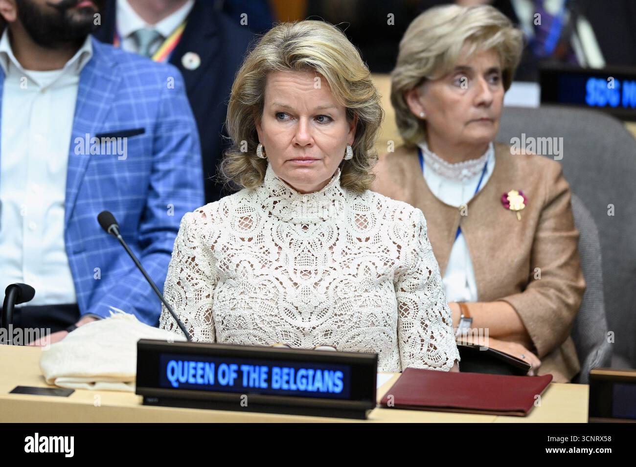 Queen Mathilde of Belgium attends the Conference On Sustainable ...