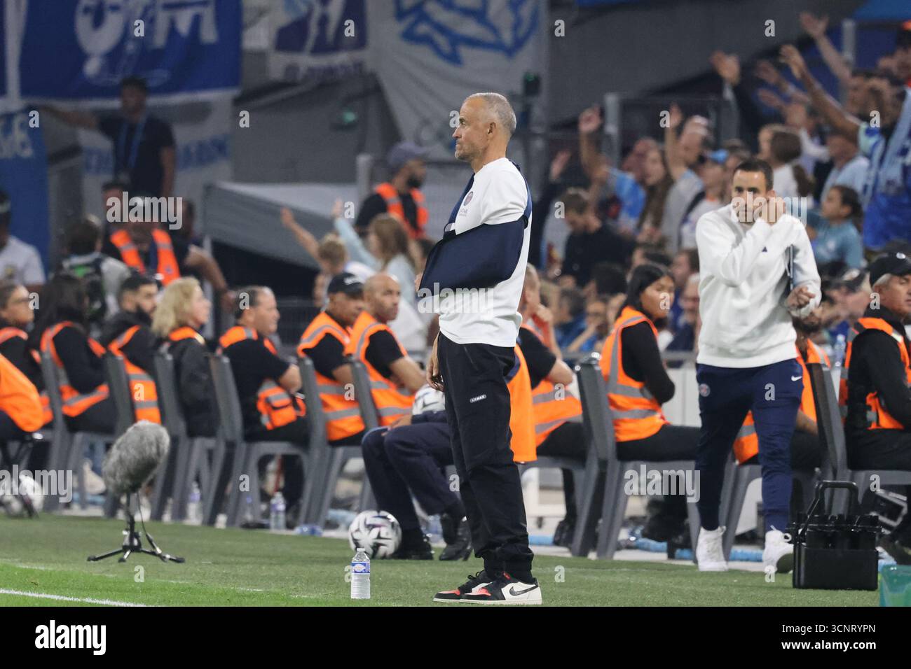 McDonald's Ligue 1 match between Olympique de Marseille and PSG at the Orange Velodrome, 22 ...