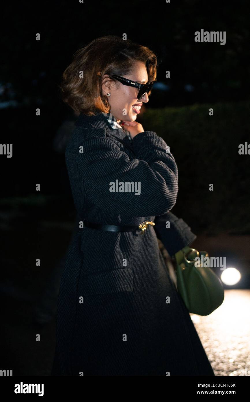 London, UK. 22nd Sep, 2025. Raye attends the Burberry show during ...