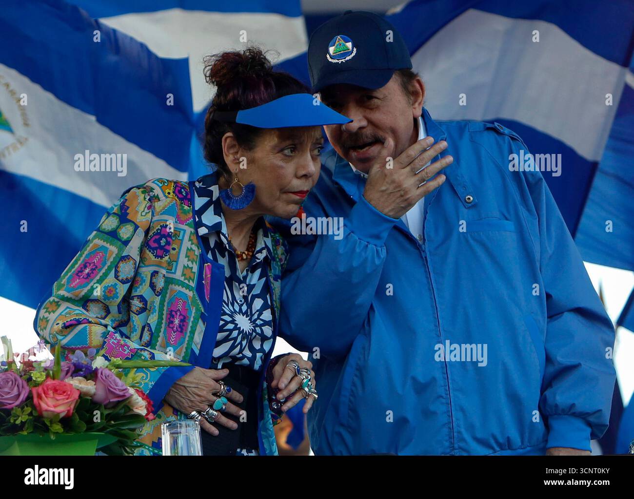 FILE - Nicaragua's President Daniel Ortega and his wife and Vice ...