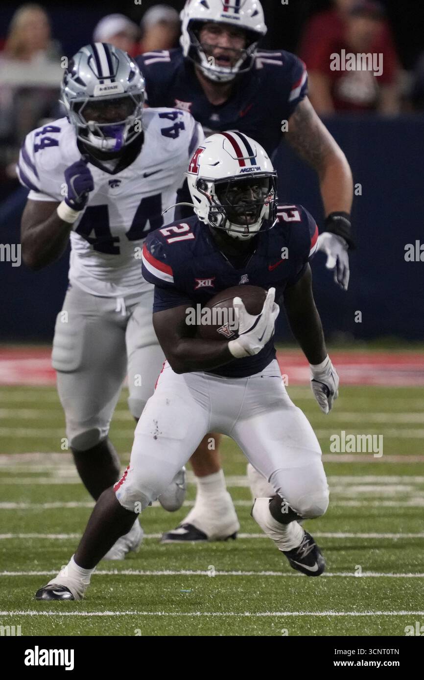Arizona running back Ismail Mahdi (21) in the second half of an NCAA ...