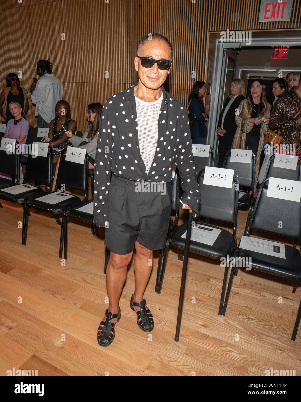 Marcus Teo at Frederick Anderson's NYFW SS26 Front Row at The DiMenna ...