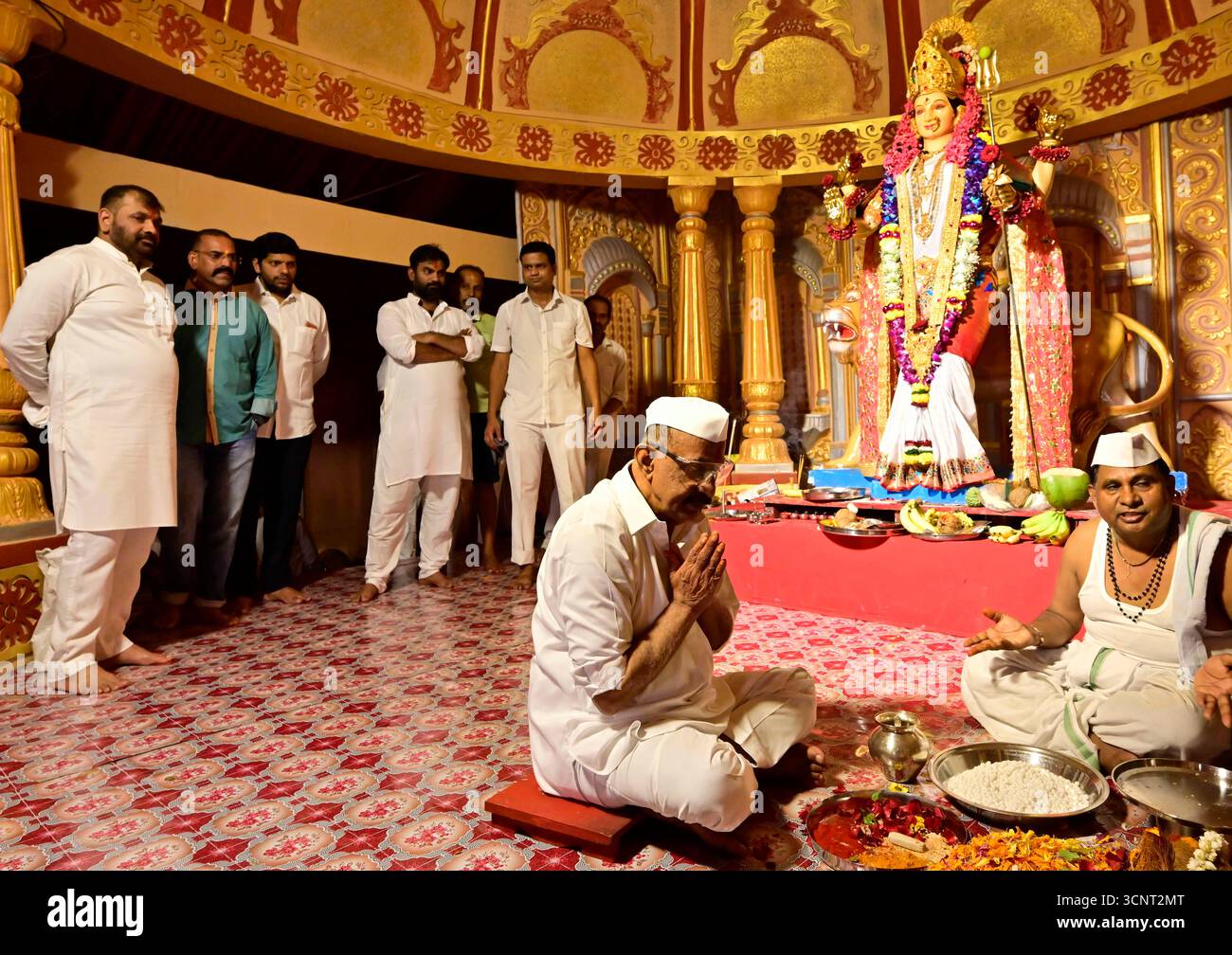 MUMBAI, INDIA - SEPTEMBER 22: Gangster turned politician Arun Gawli ...