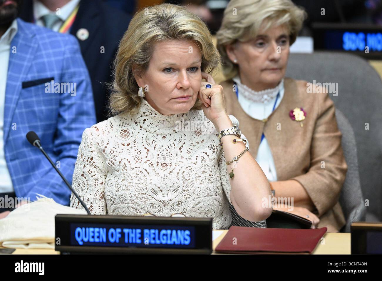 Queen Mathilde of Belgium attends the Conference On Sustainable ...