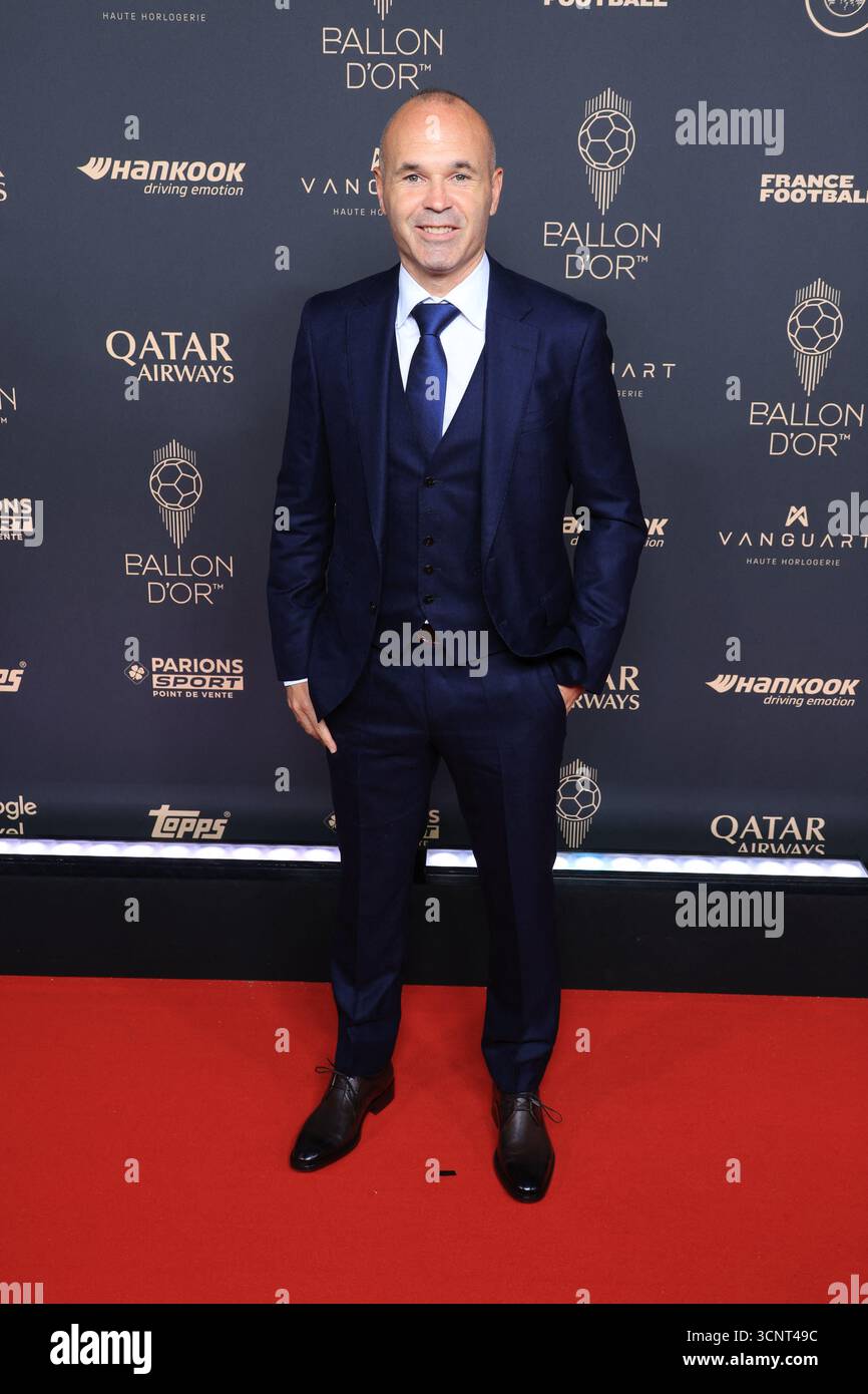 Andres Iniesta attends the 69th Ballon D'Or Photocall at Theatre Du ...