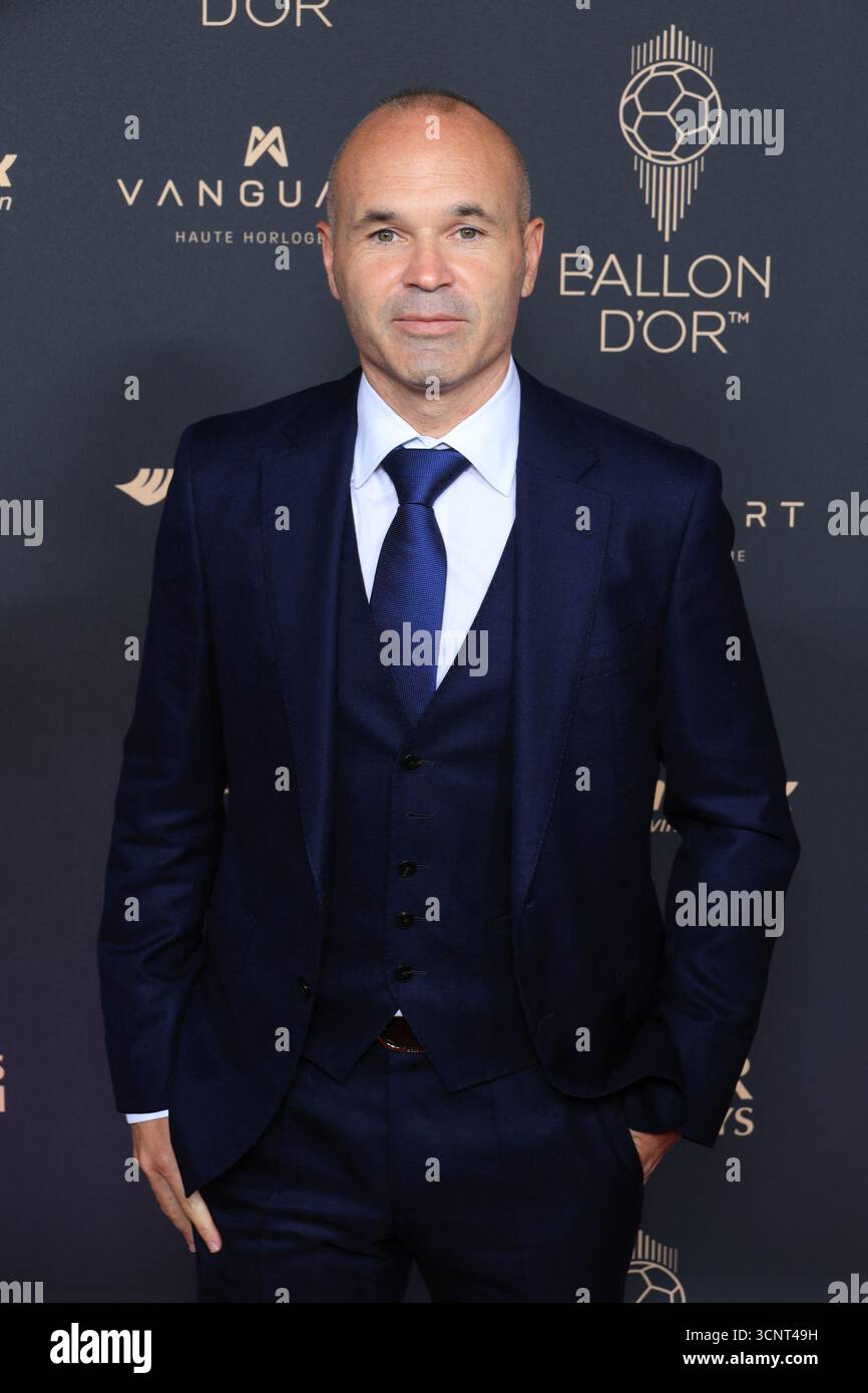 Andres Iniesta attends the 69th Ballon D'Or Photocall at Theatre Du ...
