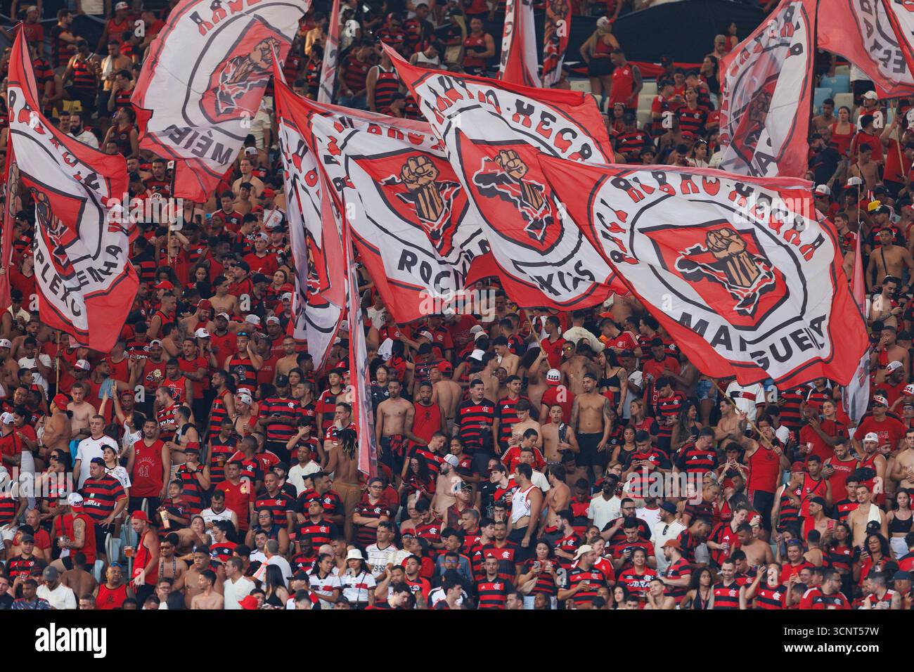 Rio de Janeiro, Brazil - September 21: Flamengo supporters having fun ...