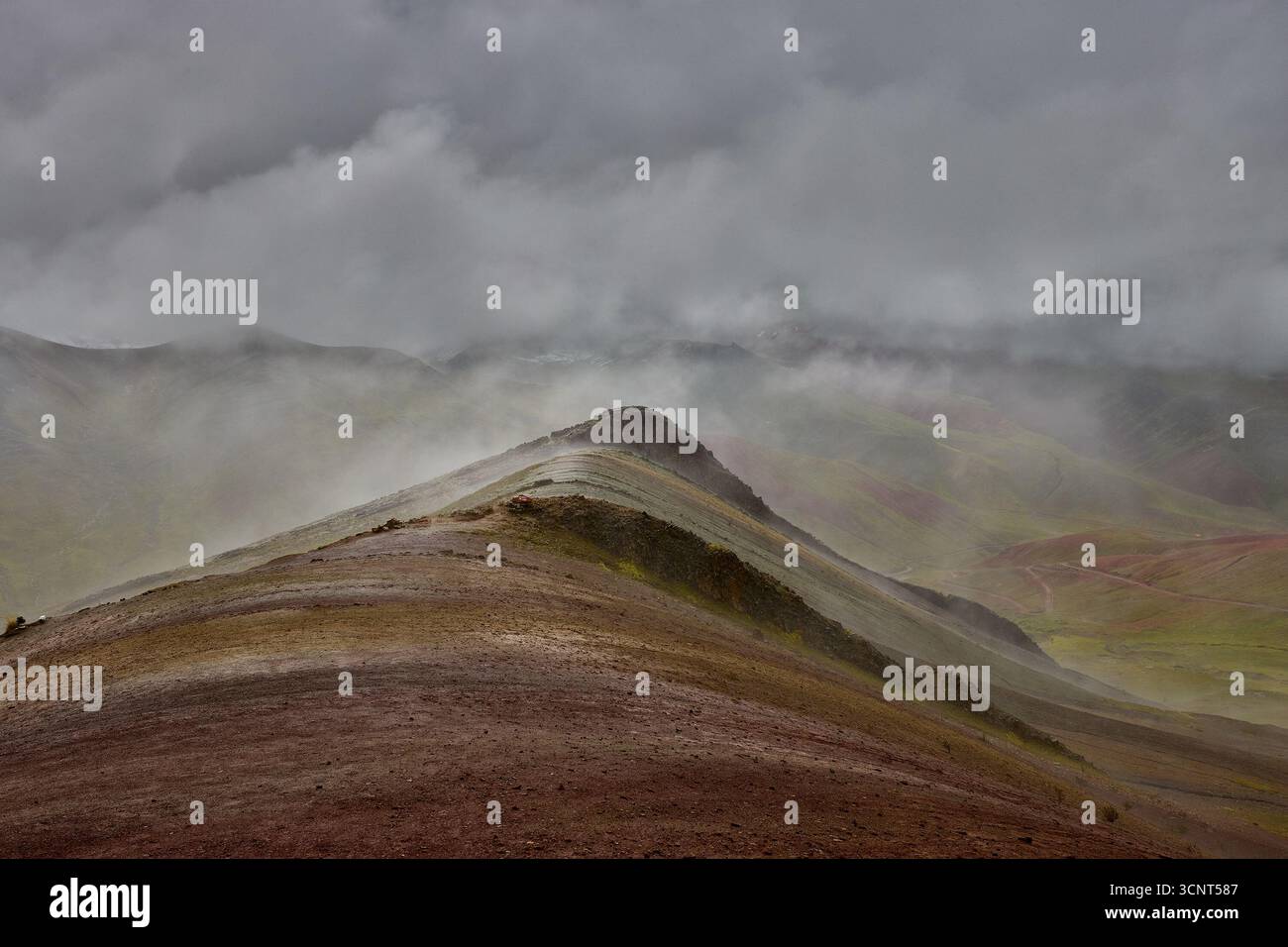 Palccoyo Rainbow Mountain unfolds in breathtaking layers of color, a ...