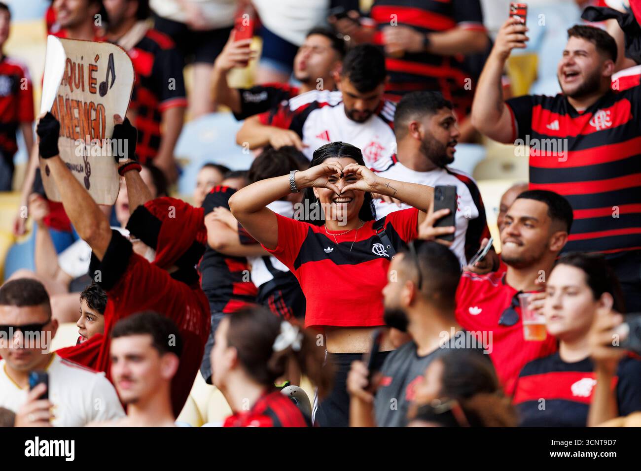 Rio de Janeiro, Brazil - September 21: Flamengo supporters having fun ...