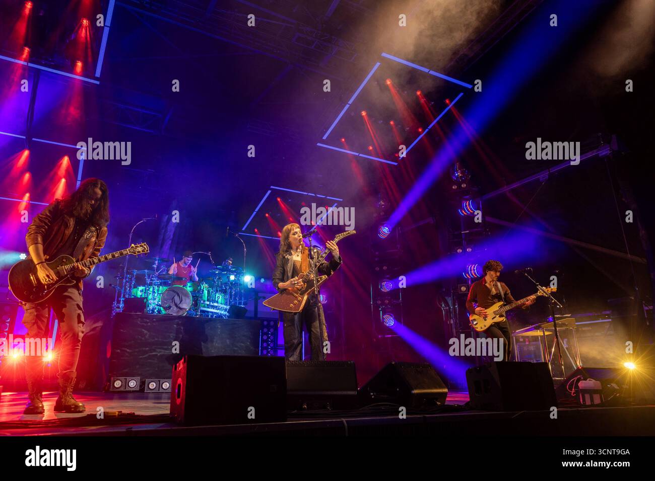 Joe Hottinger, Arejay Hale, Lzzy Hale and Josh Smith of Halestorm at ...