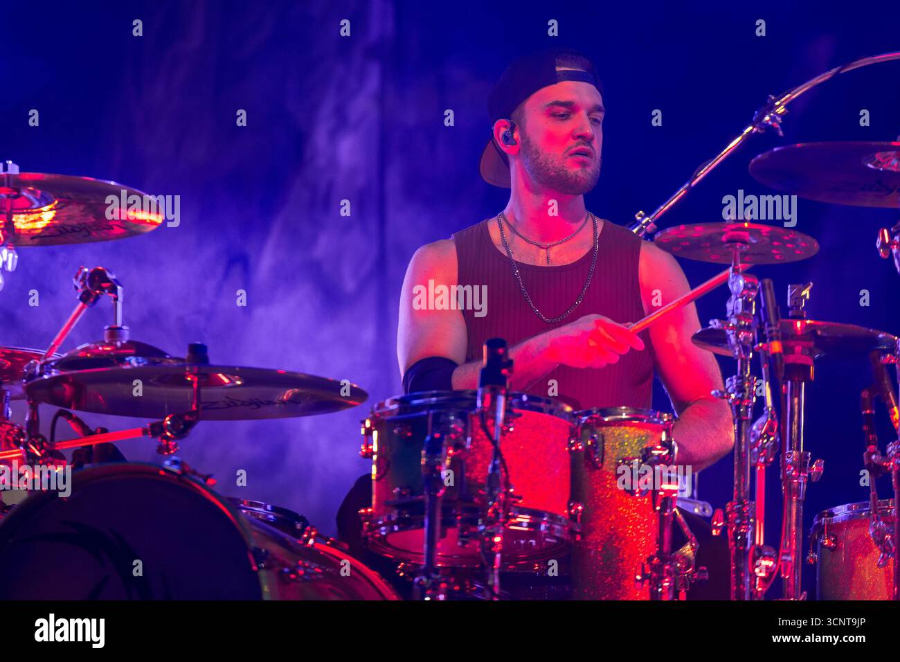Arejay Hale of Halestorm at Breese Stevens Field on September 21, 2025 ...