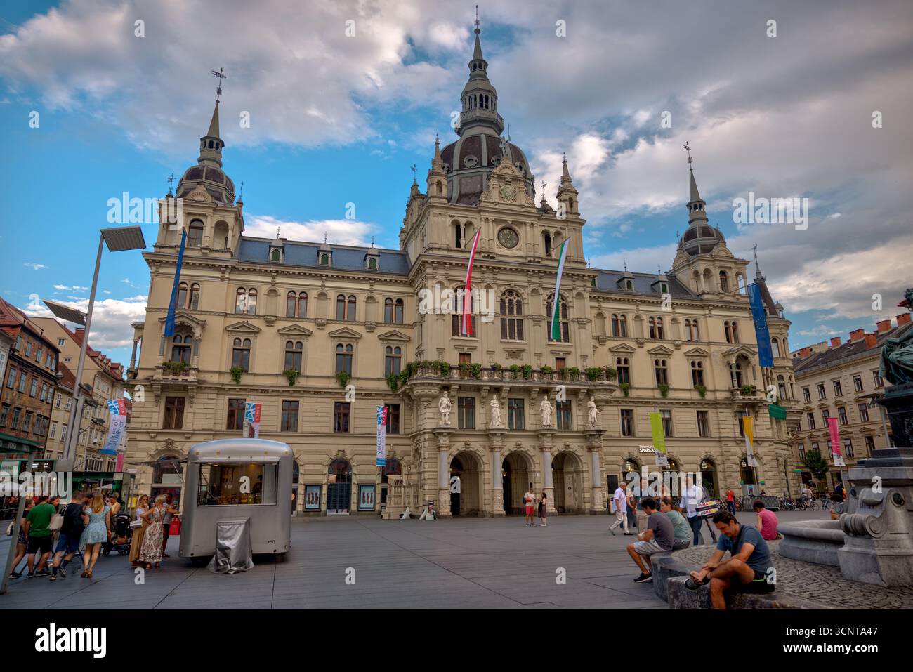 Graz, Austria – July 2022: View of the historic Rathaus (City Hall) on ...