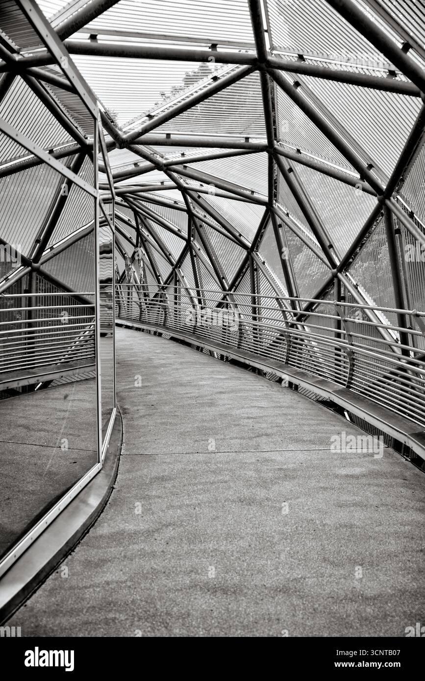 The Murinsel (Island in the Mur), a floating steel platform and ...