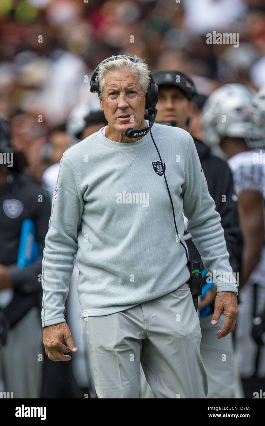 September 21, 2025: Las Vegas Raiders head coach Pete Carroll the game ...