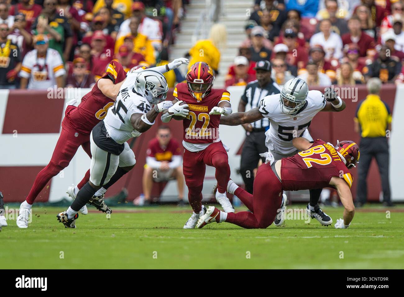 September 21, 2025: Washington Commanders running back Jacory Croskey ...
