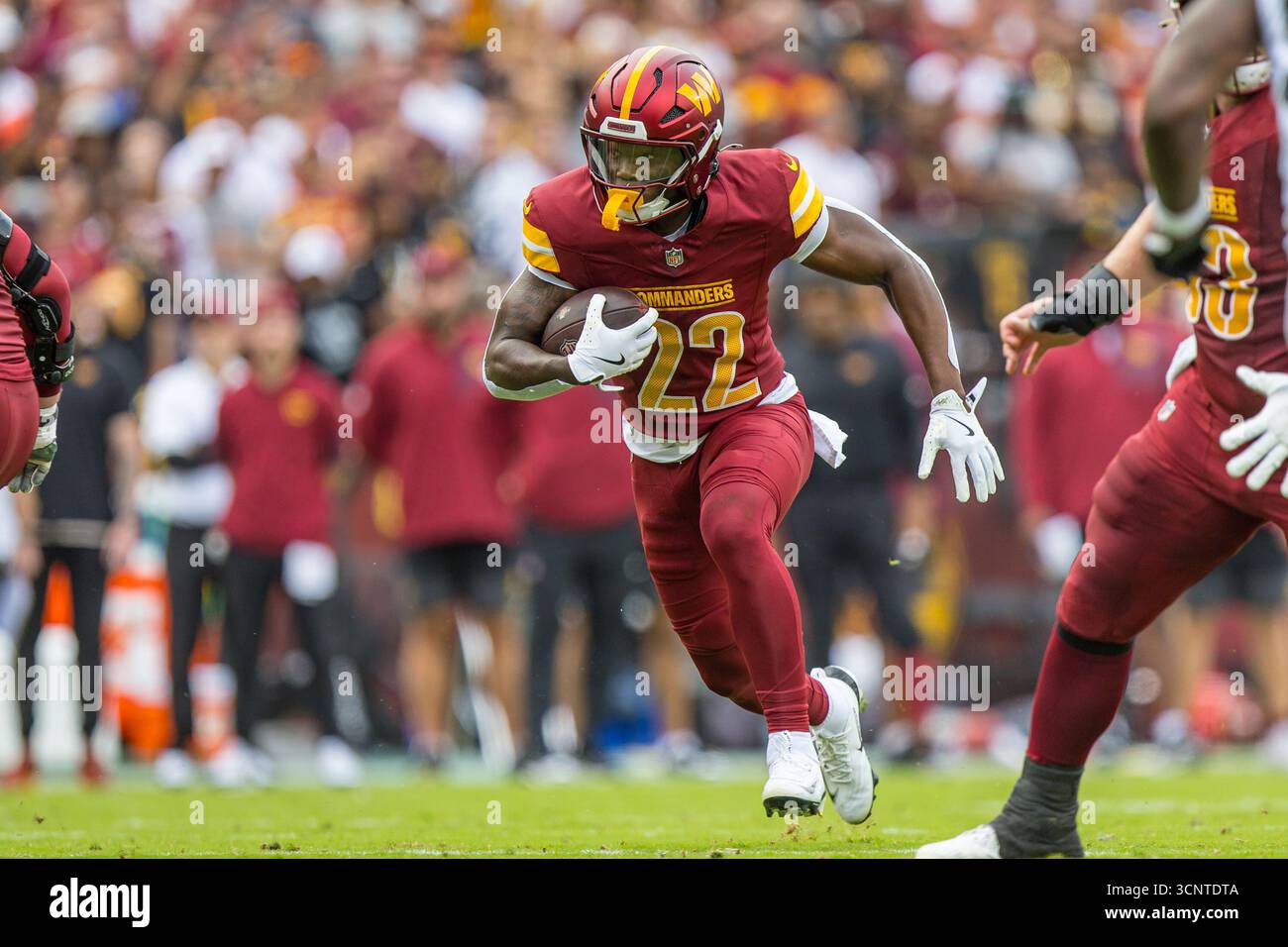 September 21, 2025: Washington Commanders running back Jacory Croskey ...