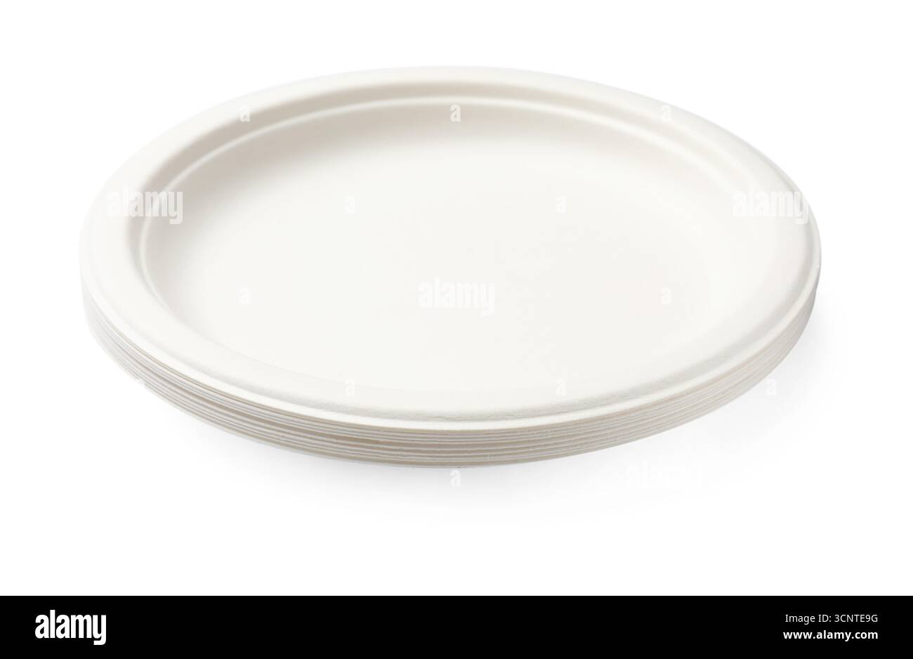 Paper disposable plates on Cut Out Stock Images & Pictures - Alamy