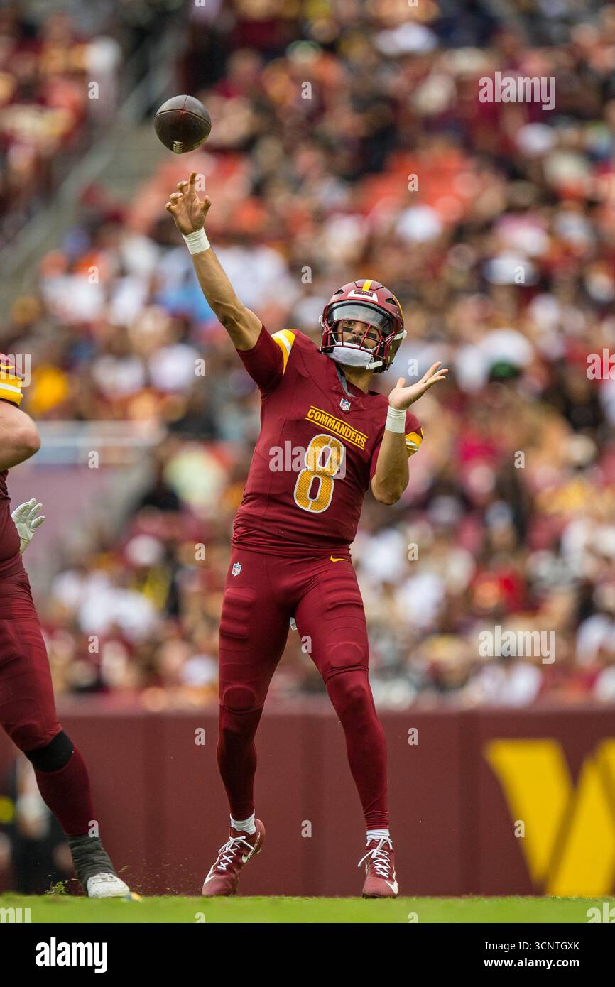 September 21, 2025: Washington Commanders quarterback Marcus Mariota (8 ...