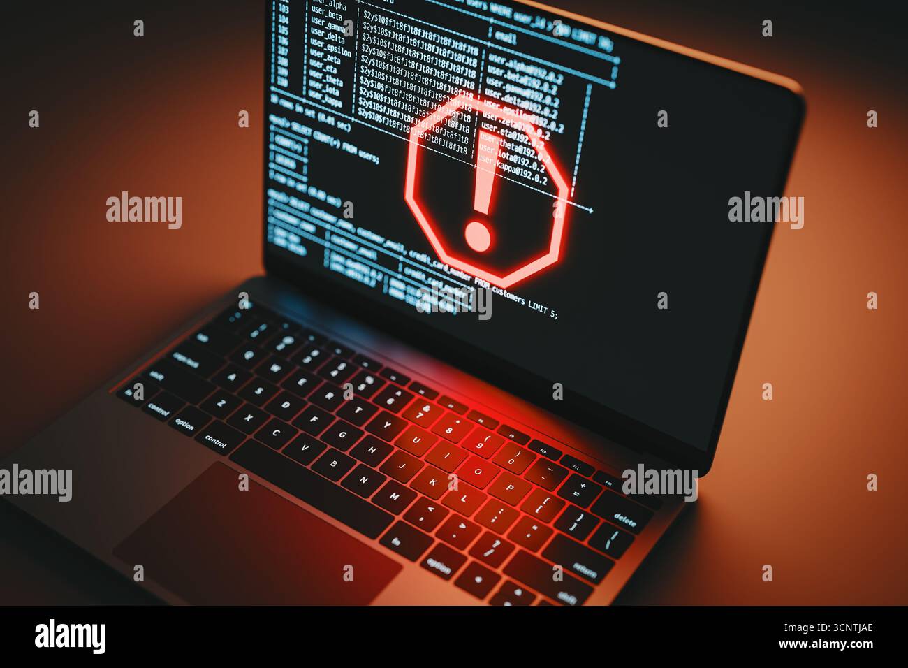 Security breach error cyber hi-res stock photography and images - Alamy