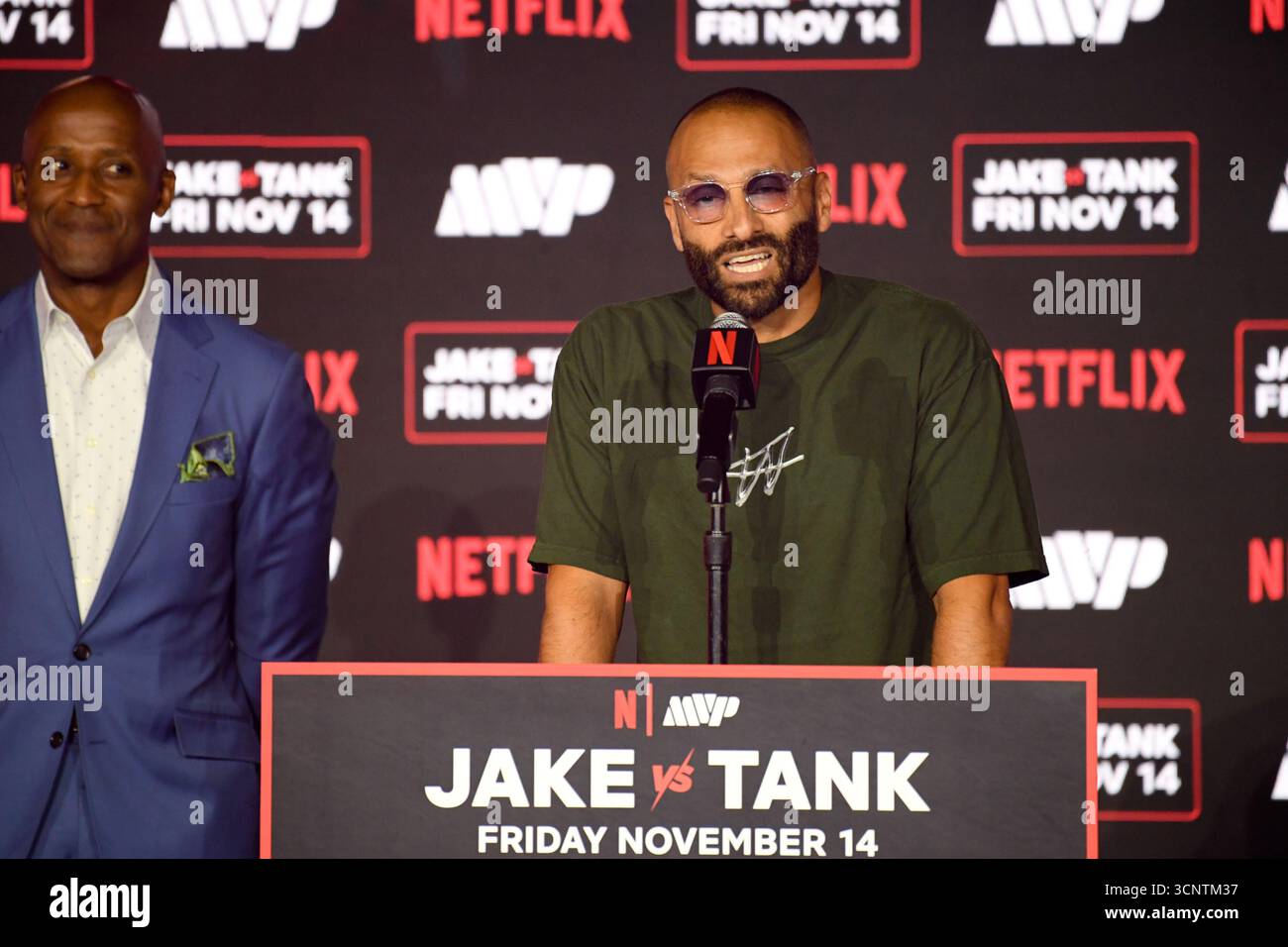 Nakisa Bidarian onstage during the Jake Paul vs. Gervonta Davis New ...