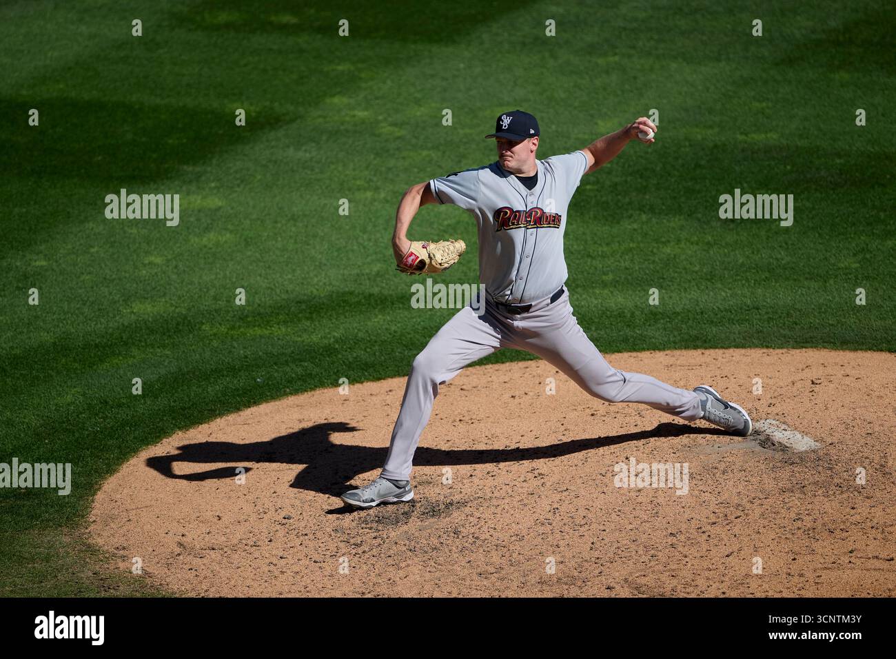 Scranton/Wilkes-Barre RailRiders pitcher Brent Headrick (47) during an ...
