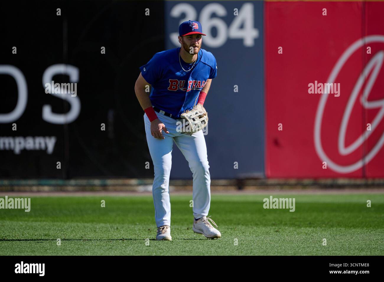 Buffalo Bisons outfielder RJ Schreck (0) during an MiLB International ...