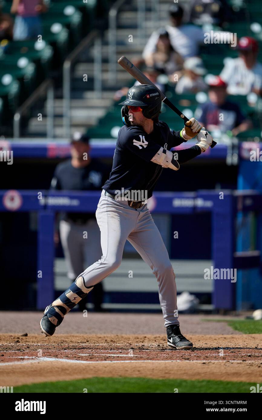 Scranton/Wilkes-Barre RailRiders Braden Shewmake (23) bats during an ...