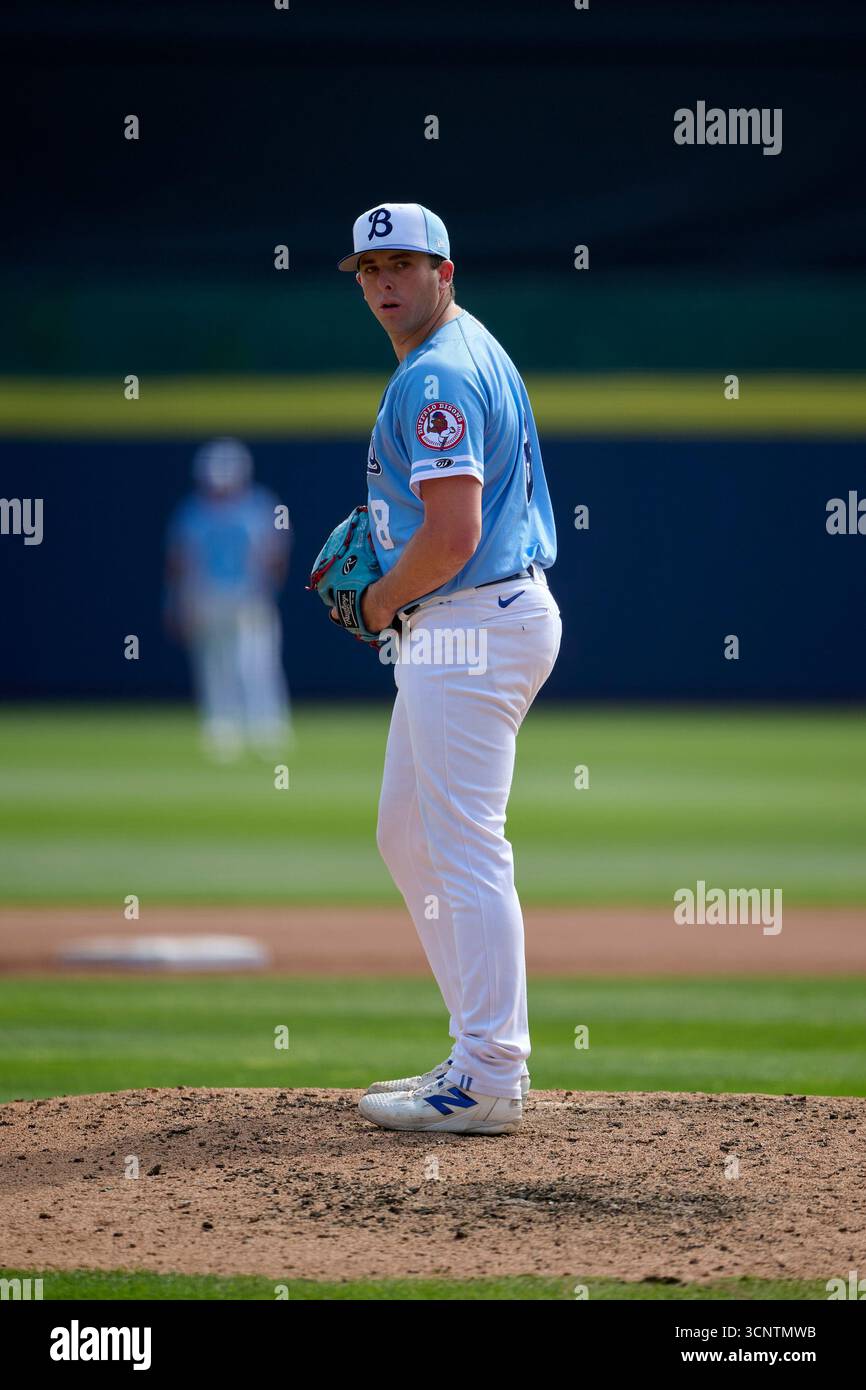 Buffalo Bisons pitcher Andrew Bash (8) during an MiLB International ...